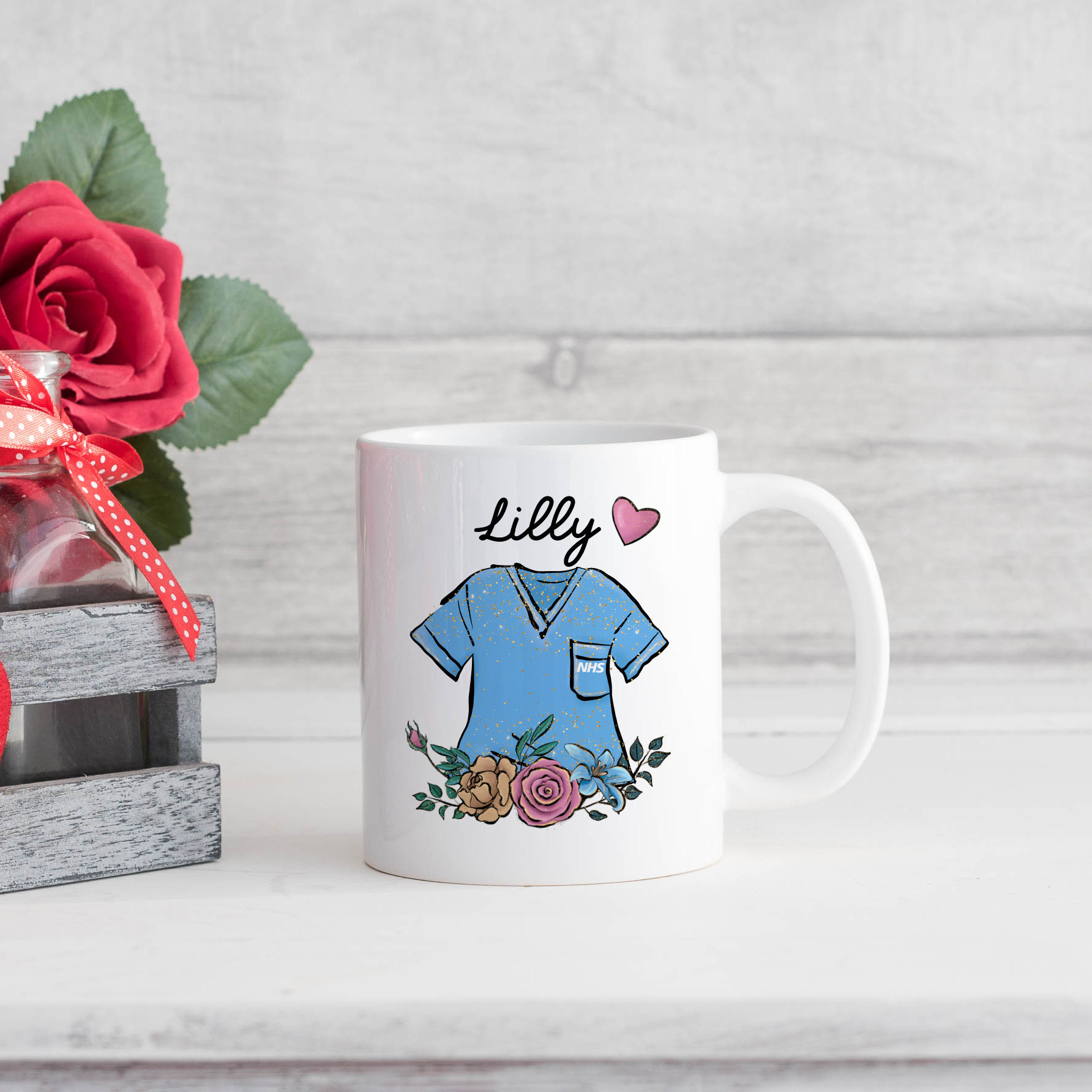 Personalised Nurse Mug With Name / NHS Nurse Thank You Gift / New Nurse ...