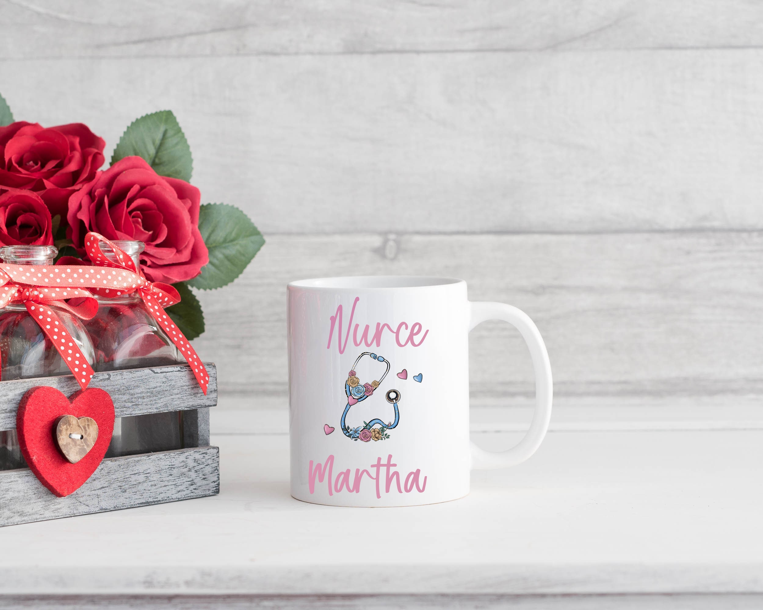 Personalised Nurse Mug With Name / NHS Nurse Thank You Gift / New Nurse ...