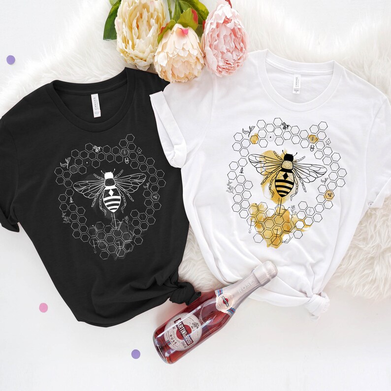 Bee t-shirt / Gift for women / Bee kind / Nature Tee / Vegan | Etsy