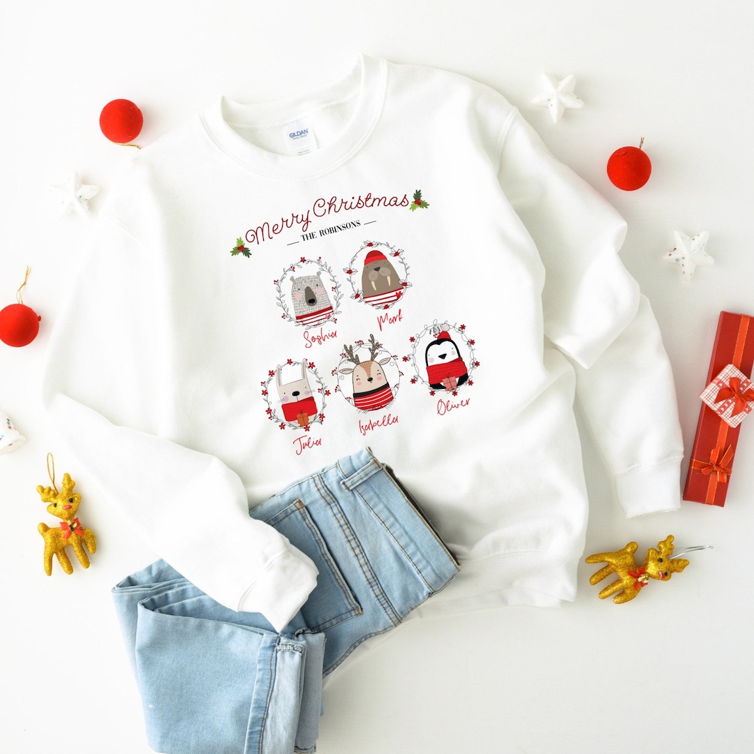 Matching Family Christmas Jumpers / Cute Animal Jumper for Families ...