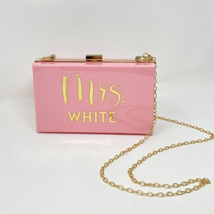 Mrs Purse / Clutch Gift for Bride to Be / Future Mrs Personalised ...