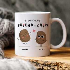 Personalised Funny Friendship Mug I Love Our Friend-chip Gift for ...