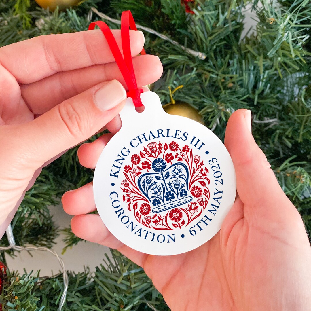 Coronation Official Emblem Ornament / HM King Charles III Gift for Her ...