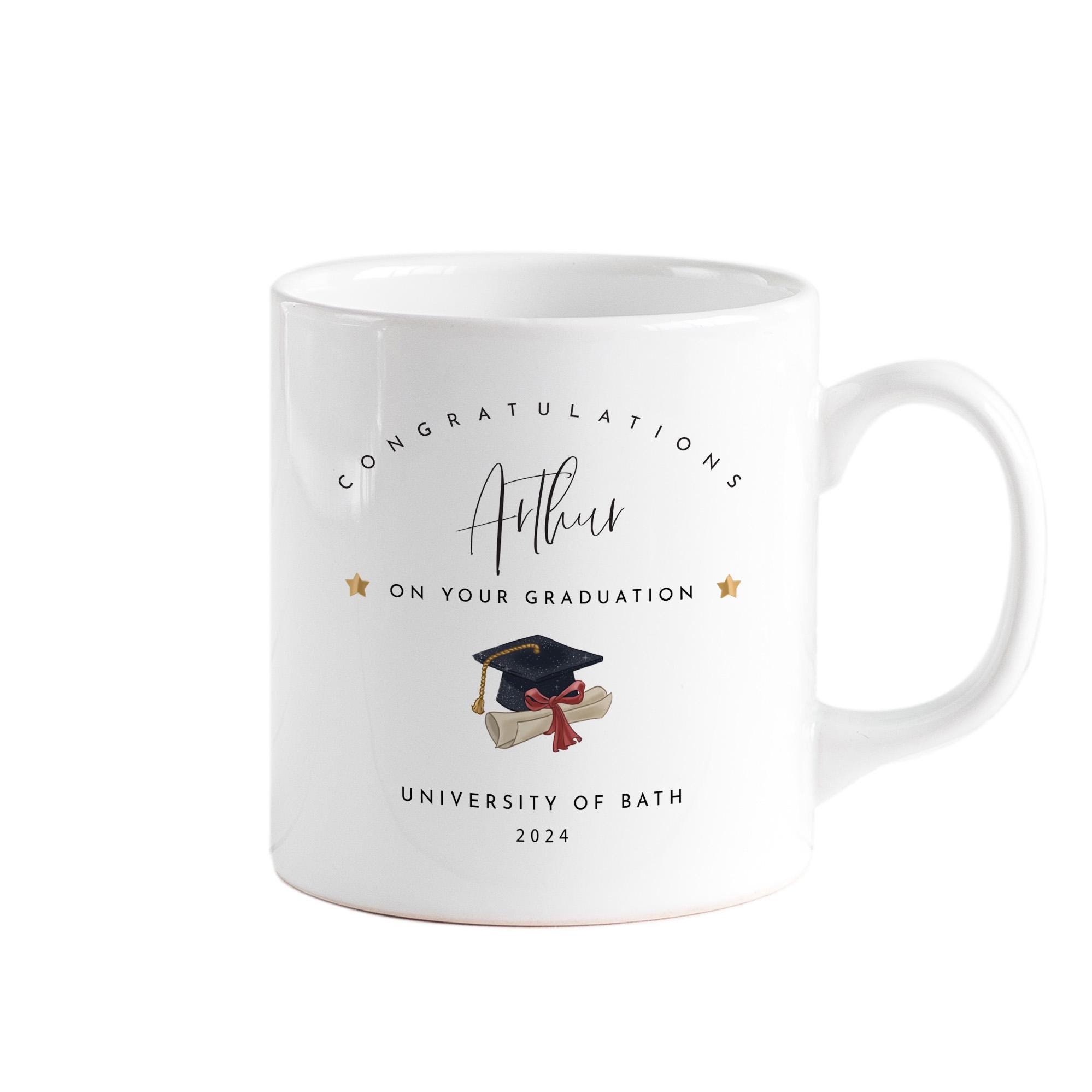 Personalised Graduation Mug With Name and Year Custom University Gift ...