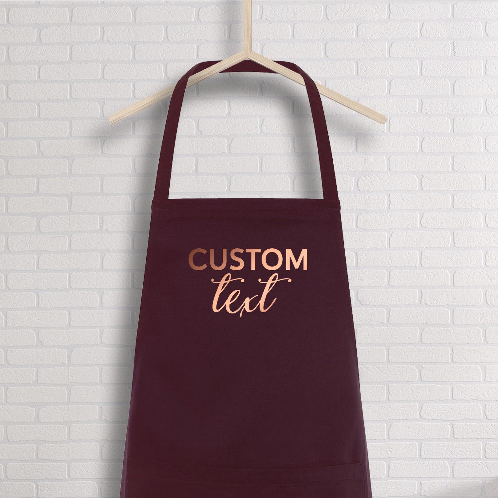 Custom Apron With Your Text / Name Kitchen Apron for Women and Men ...