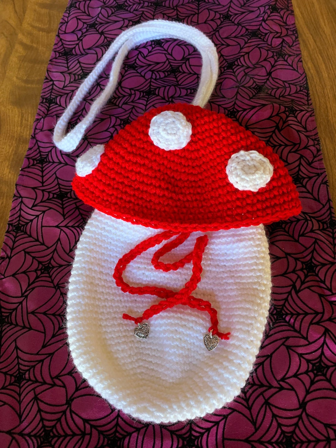 Mushroom Drawstring Bag Crochet Pattern - Etsy