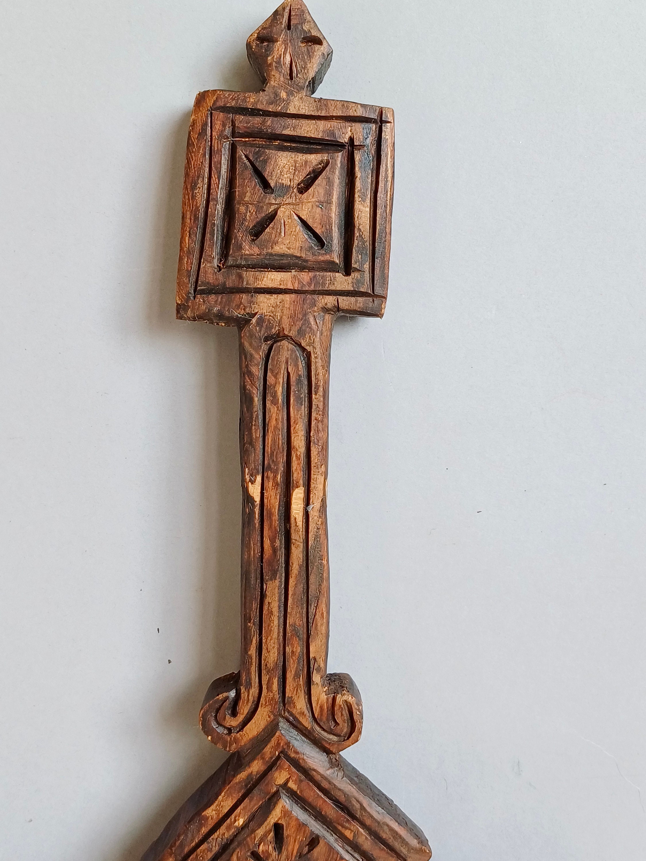 A Lovely Vintage Ethiopian Wooden Cross, Ethiopian Traditional Art ...