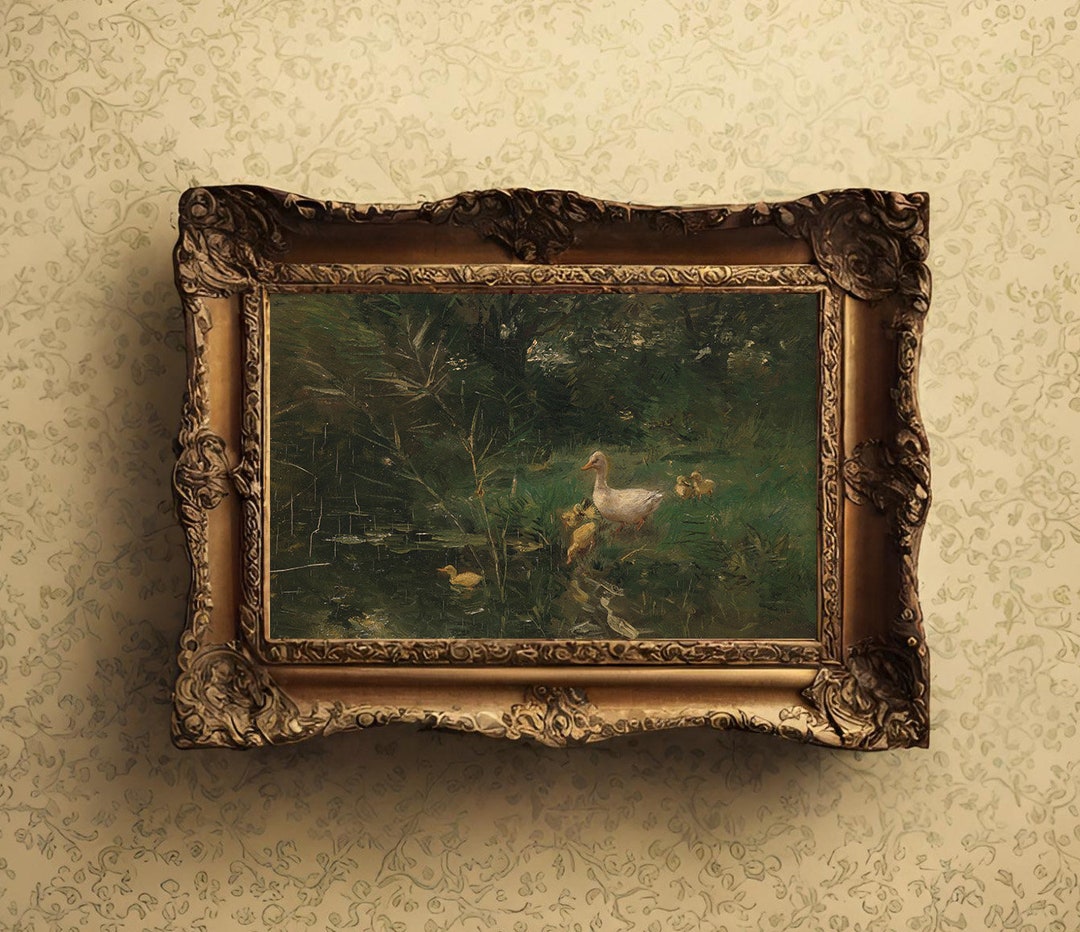 Moody Vintage Digital Art Print/ Dark Academia Painting/ Printable Old ...