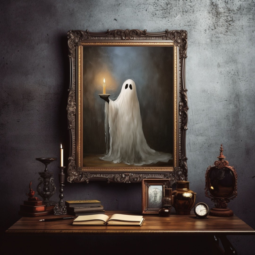 Halloween Wall Art Digital Print/ Dark Academia Halloween Art/ Spooky ...