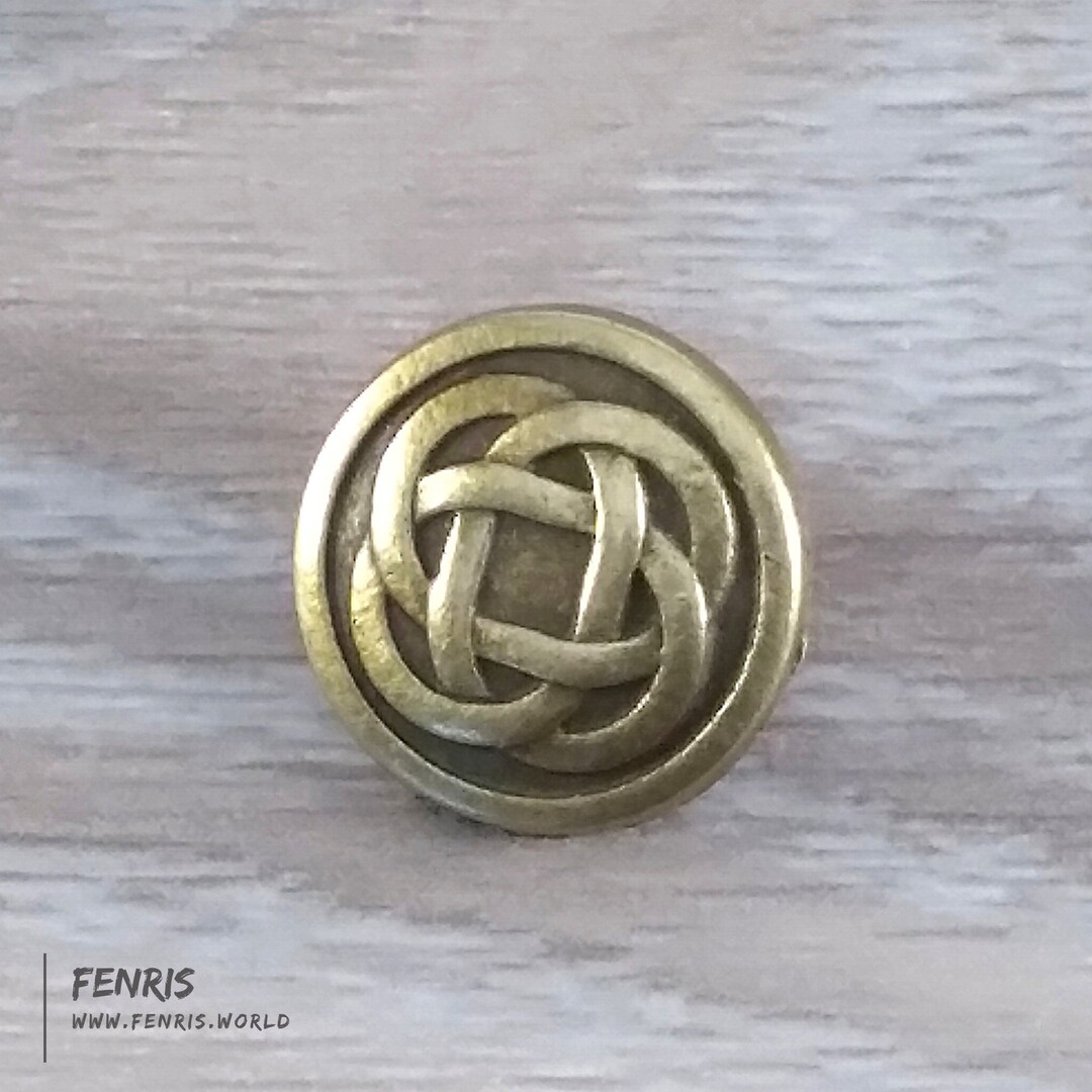 Metal Buttons Bronze Celtic Knot Work Irish Viking Coat 1/2 Inch - Etsy