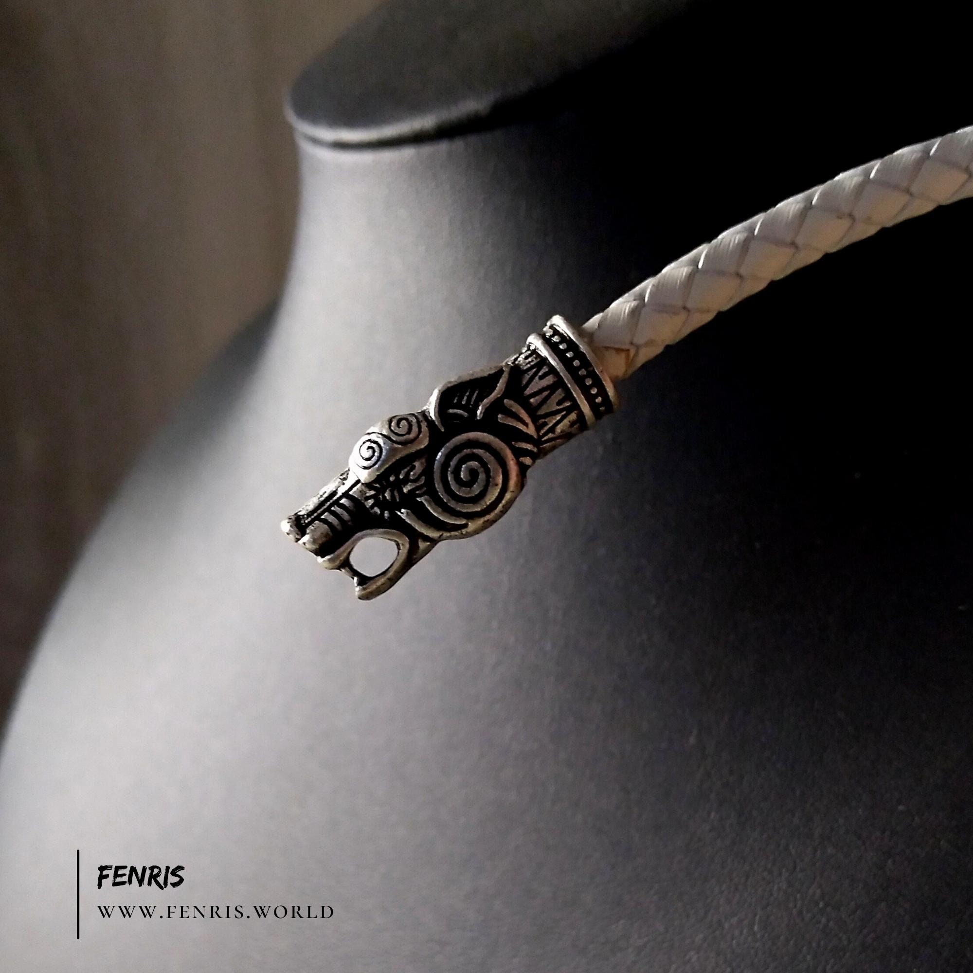 White Women Viking Torc Necklace