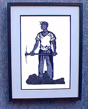 Cross Stitch Pattern - the Miner - Digital - Etsy