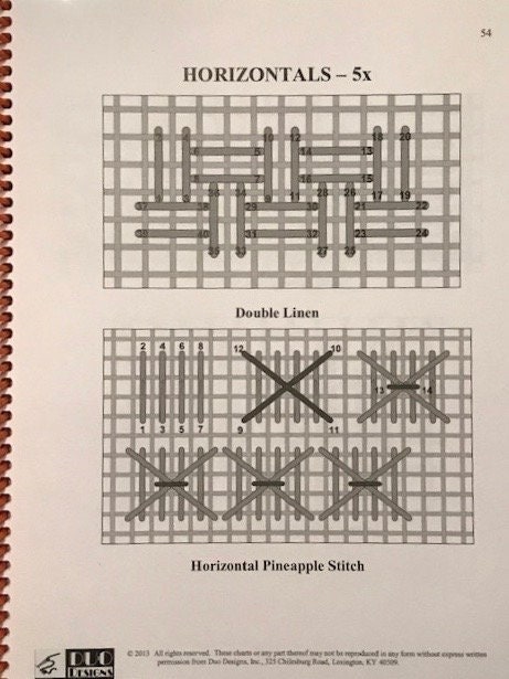 Shapes of Needlepoint Books - Series IV - Stitch Diagrams - Etsy