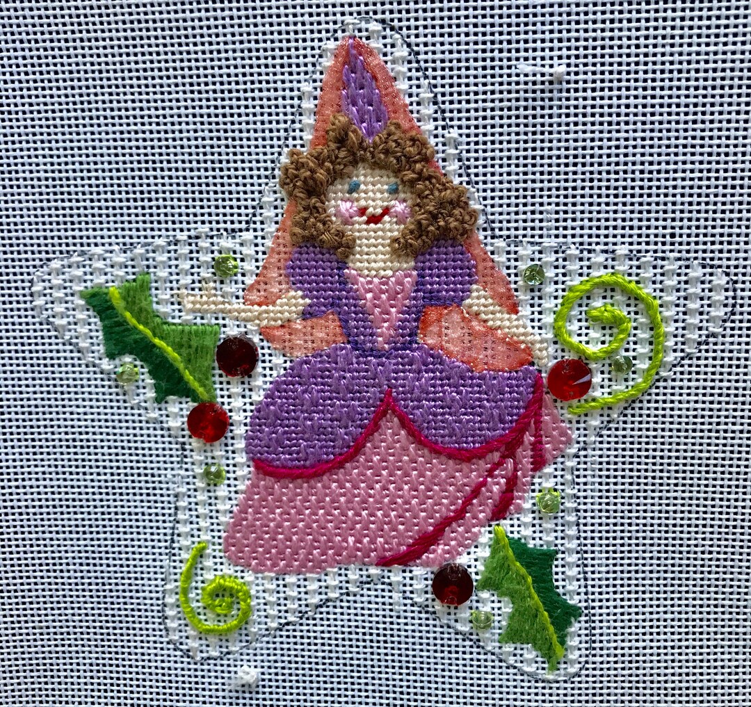 Stitch Guide Only - Needlepoint Christmas Stars Ladies Dancing by ...