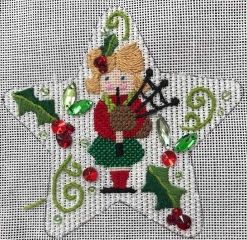 Stitch Guide Needlepoint Instant Download Christmas Stars by Raymond ...