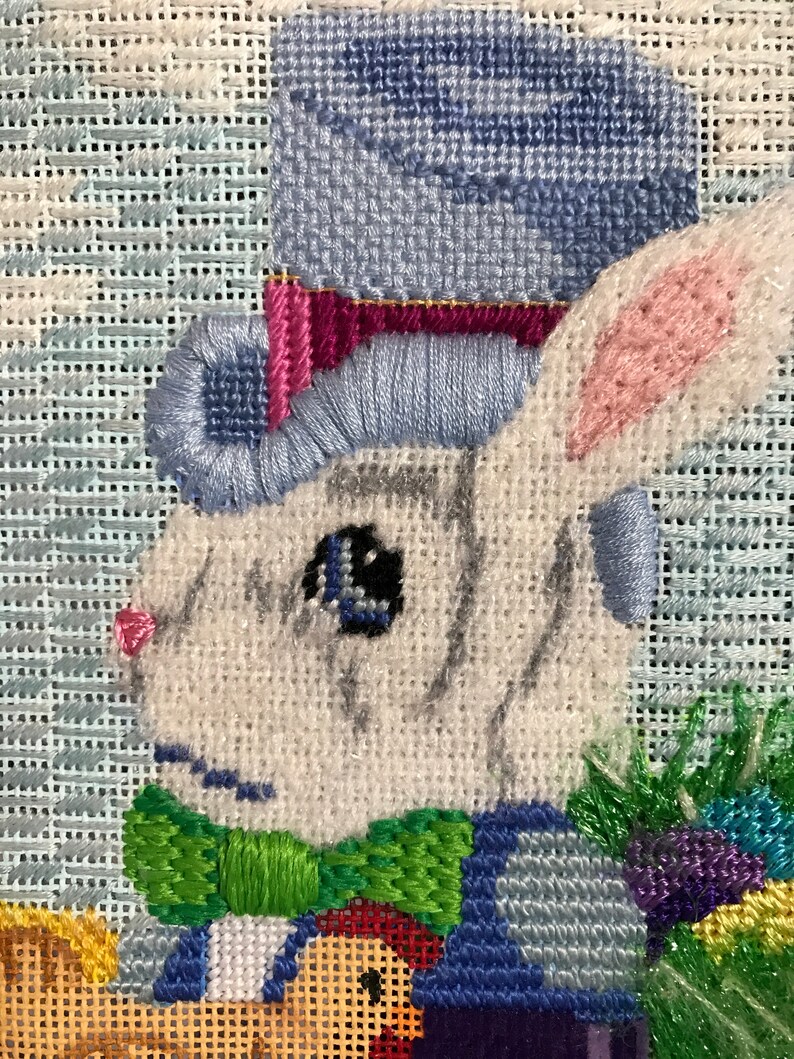Stitch Guide Needlepoint Digital - Large Easter Rabbit - Brenda Stofft ...