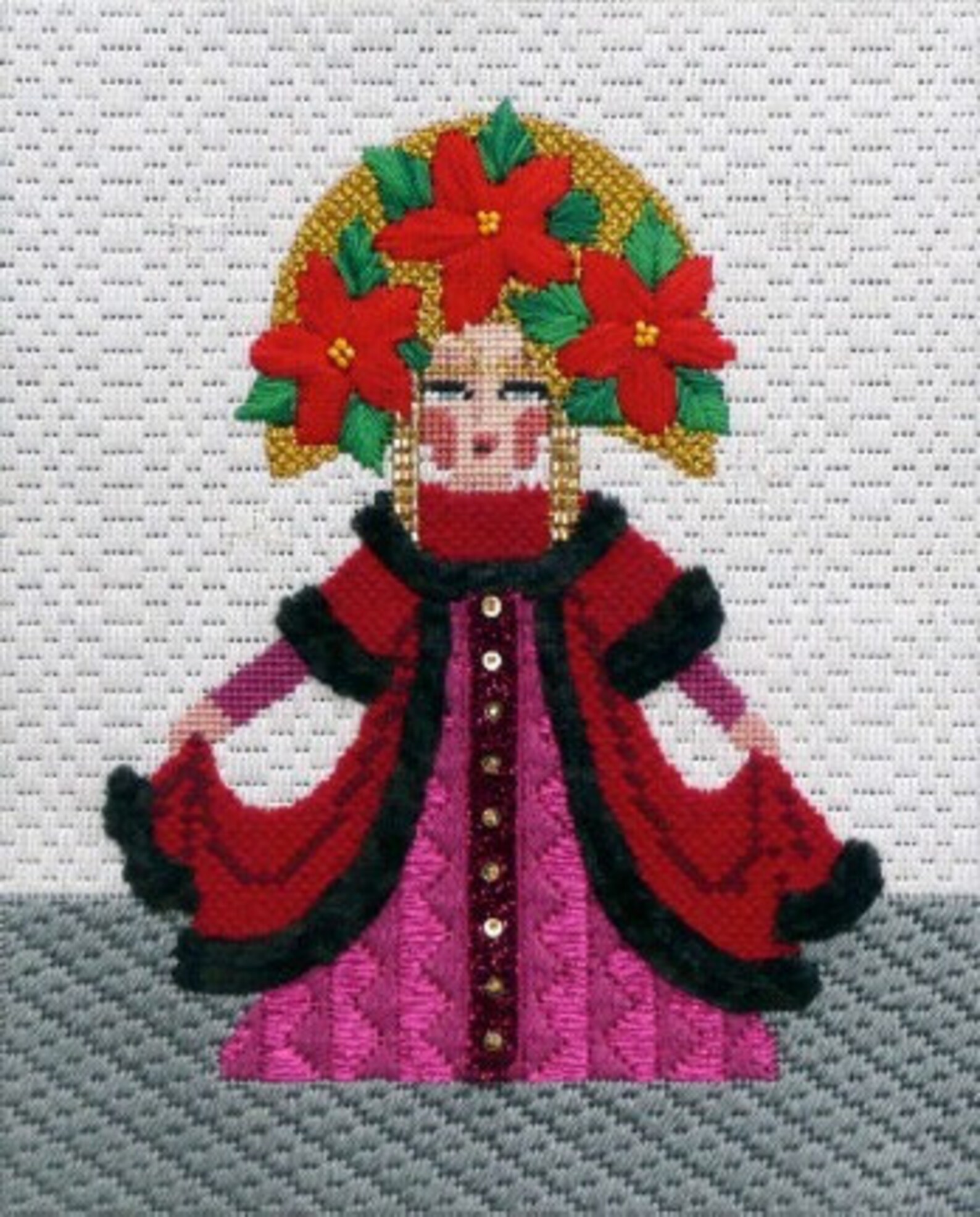 Stitch Guide Digital Downloadable PDF Pretty Poinsettia - Etsy