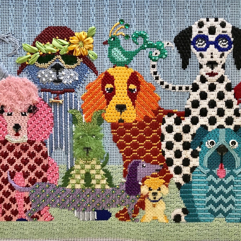 Dog Needlepoint - Etsy