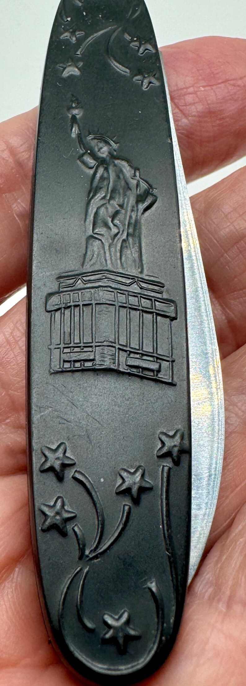 Statue of Liberty Knife in Mint in Box Bicentennial Black Handle - Etsy
