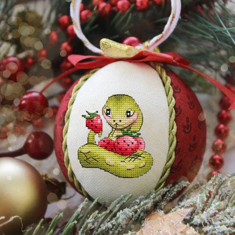 Snake Calendar Cross Stitch Pattern PDF Instant Download Stylish ...