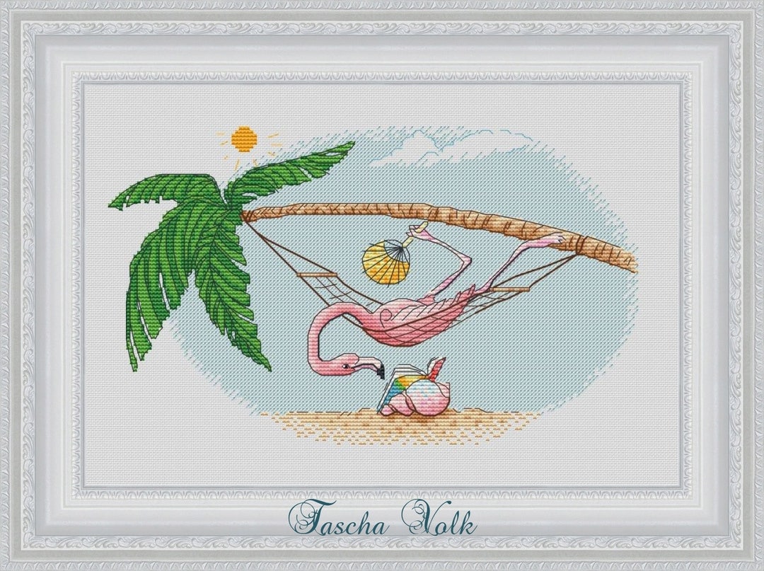 Hot Day Cross Cross-stitch Pattern Printed PDF Instant Download Stylish ...