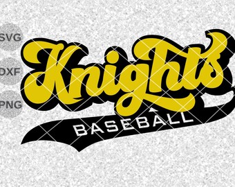 Knights Baseball Svg - Etsy