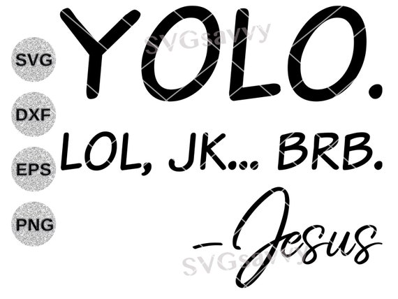 Jesus YOLO Svg Easter Svg Jesus YOLO Dxf Easter Dxf | Etsy