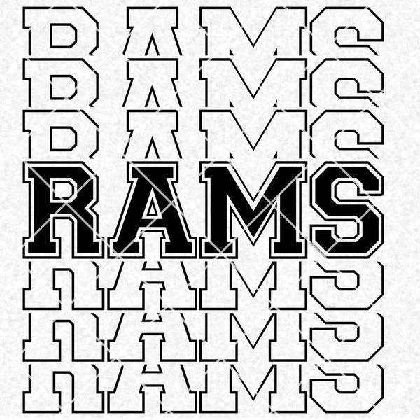 Rams Svg - Etsy