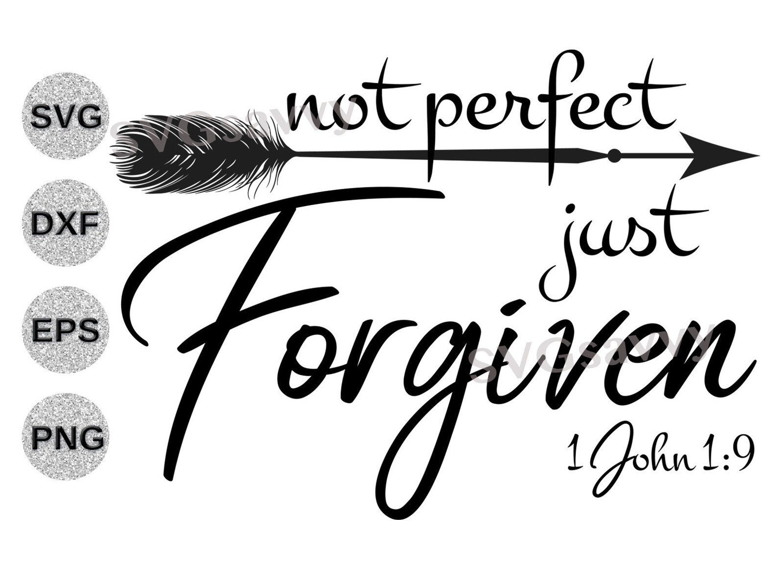 Forgiven Svg Dxf Not Perfect Just Forgiven Svg Dxf Perfect - Etsy
