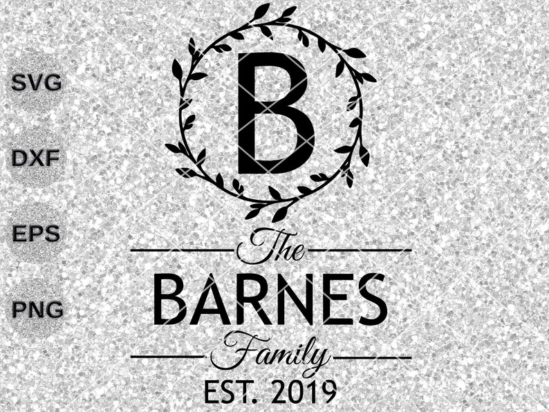 last name dxf png clipart established svg wedding gift svg last name ...