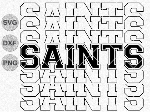 Saints SVG Saints SVG Saints Retro SVG Saints Fan svg dxf | Etsy