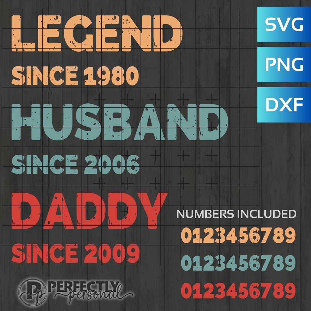Legend Husband Daddy Svg Dxf Png Clipart Custom Father's Day Svg Png ...