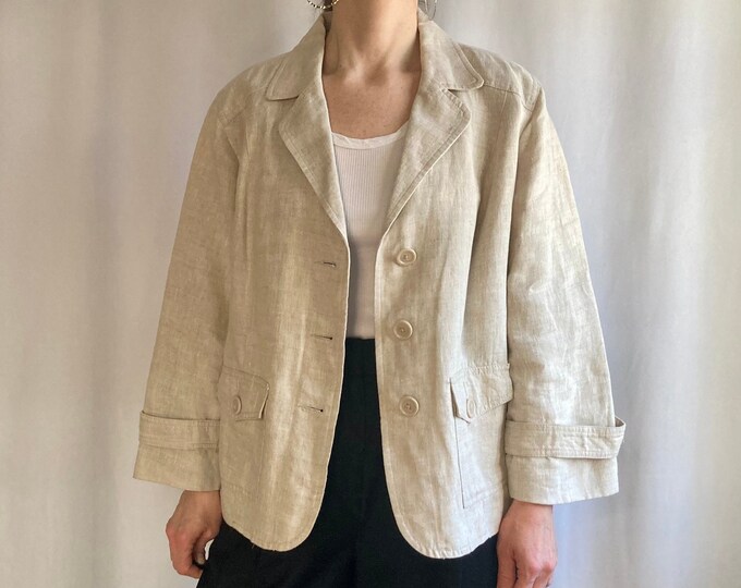 Minimalist Lightweight Jacket Linen Chore Coat Oversized - Etsy