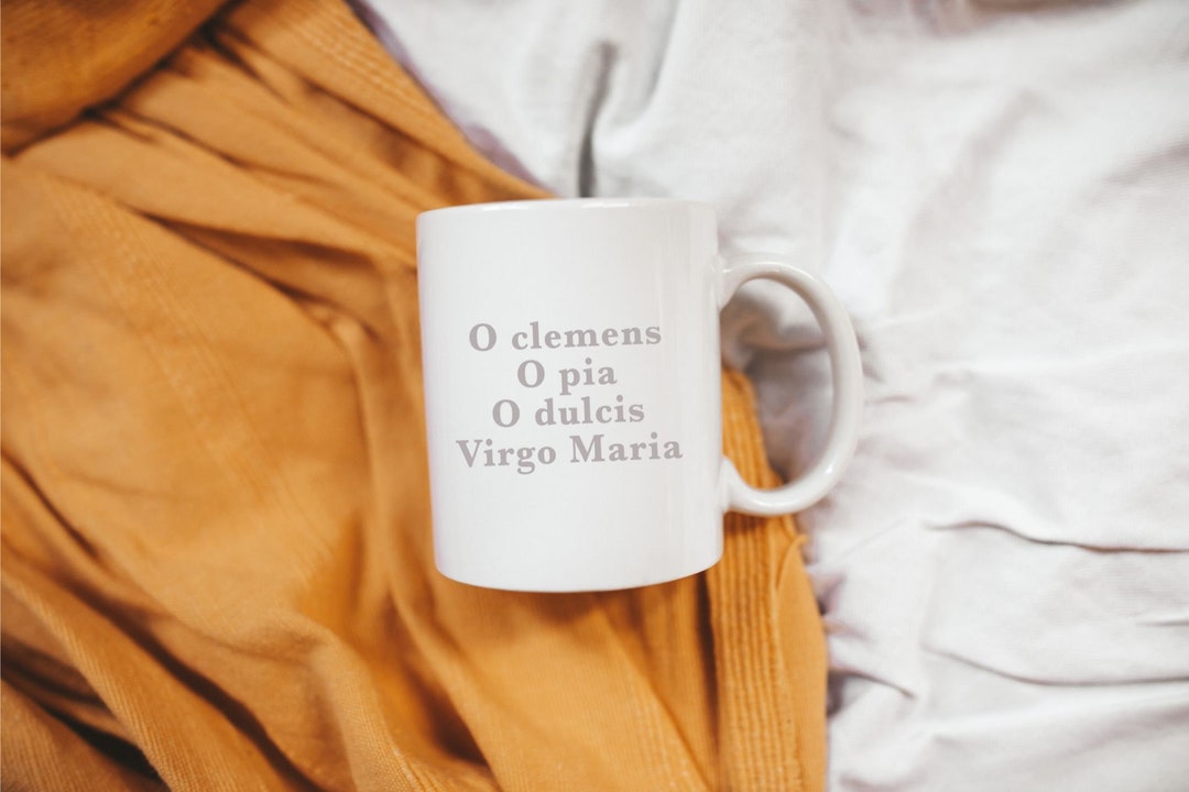 O Clemens Mug, Virgo Maria Mug, Salve Regina Mug, Catholic Mug Gift - Etsy