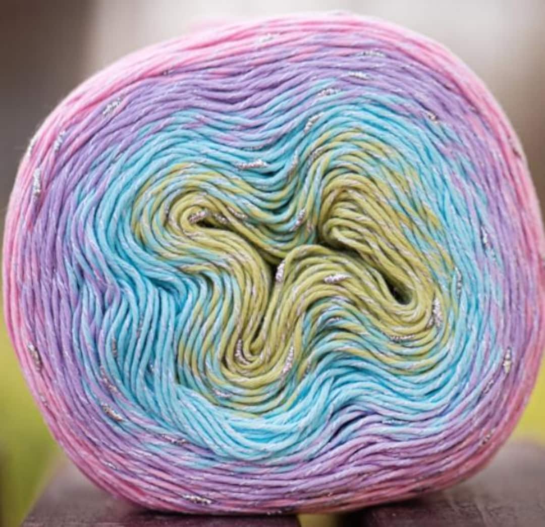 Pink, Purple, Blue and Yellow Stenli Yarns Candy Star Drops 85401 - Etsy
