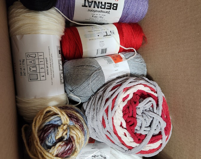 Over 12 Lbs of Mix Yarn Box, Yarn Box, Grap Bag - Etsy