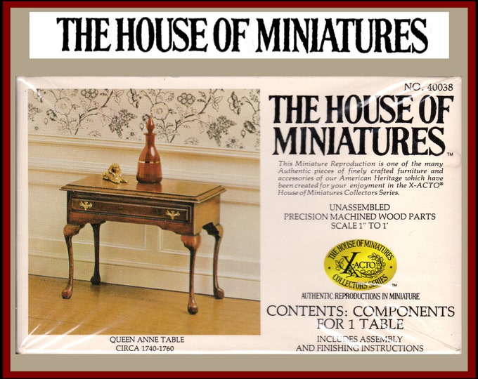 House of Miniatures Furniture Kit 40009 X-acto Chippendale Chest-on ...