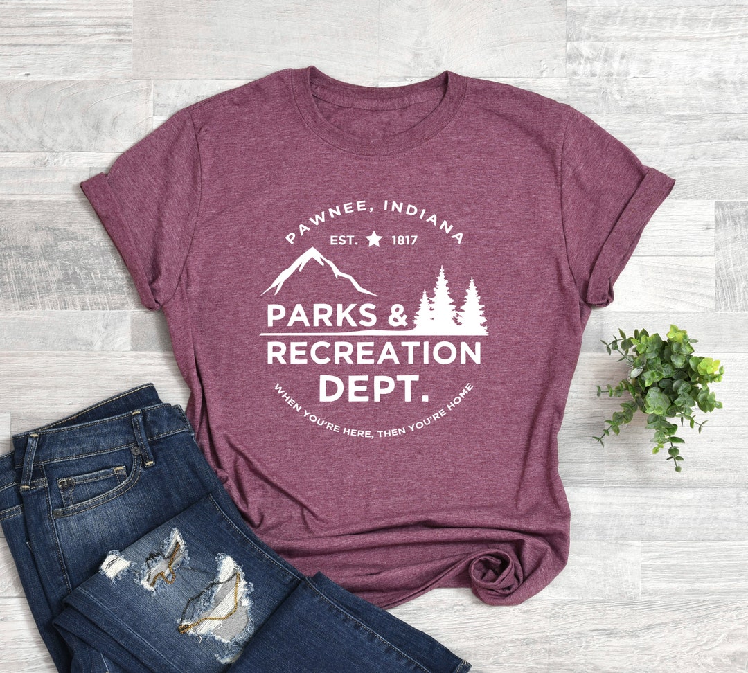 Parks and Recreation Shirt, Pawnee Parks Department Shirt, Heather ...