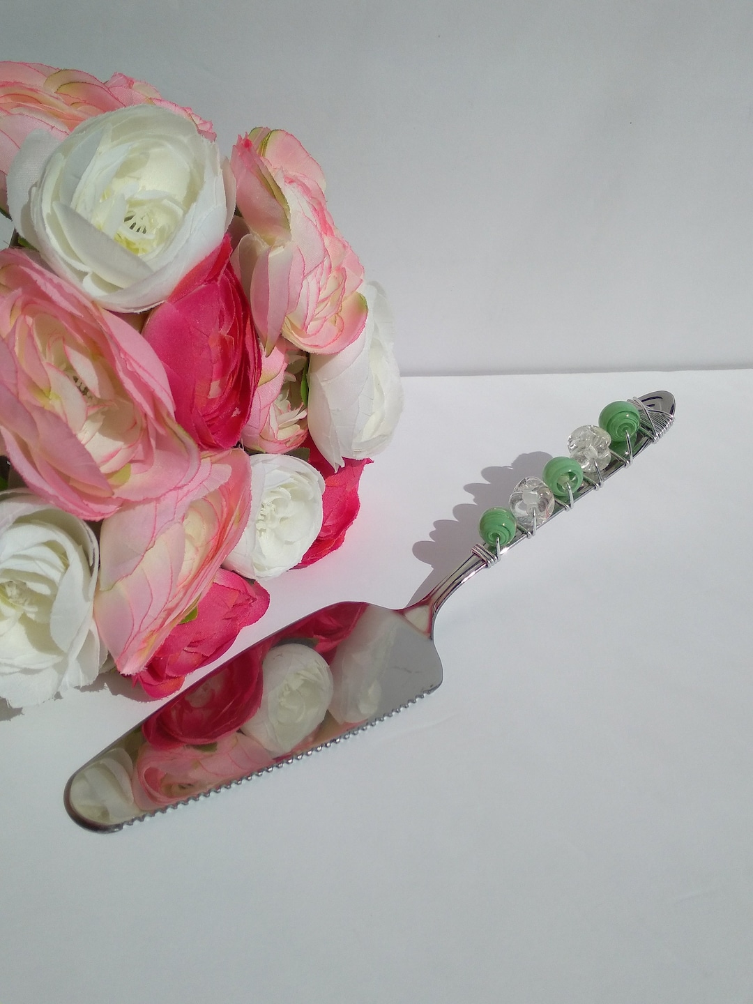 Cake Cutting, Pie Server, Beaded Cake Server - Etsy