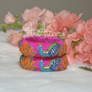 Maggam Work Bangles [hand Crafted for Festive Look] - Etsy