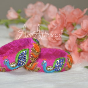 Maggam Work Bangles [hand Crafted for Festive Look] - Etsy