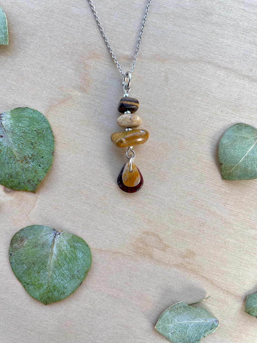 Lake Superior Stone Cairn Tiny Rock Charm Necklace - Etsy