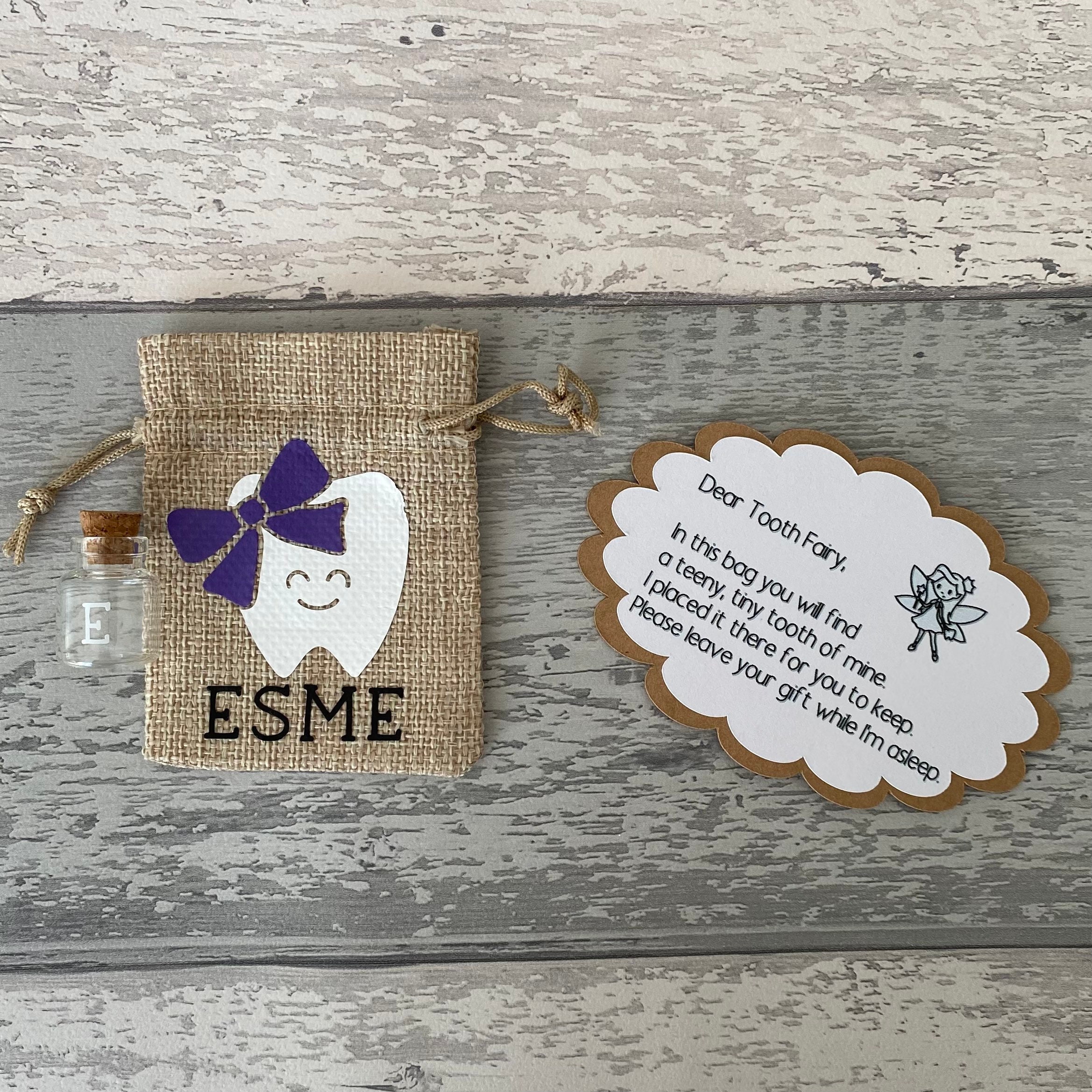 Tooth Fairy Bag and Jar. Tooth Fairy Pouch. Tooth Fairy Kit. | Etsy