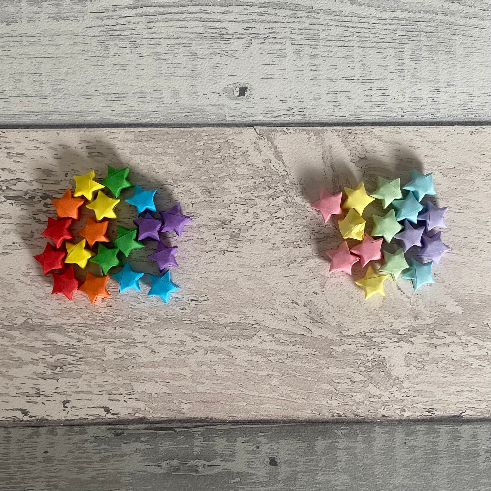 60 Handmade Paper Origami Lucky Stars | Etsy