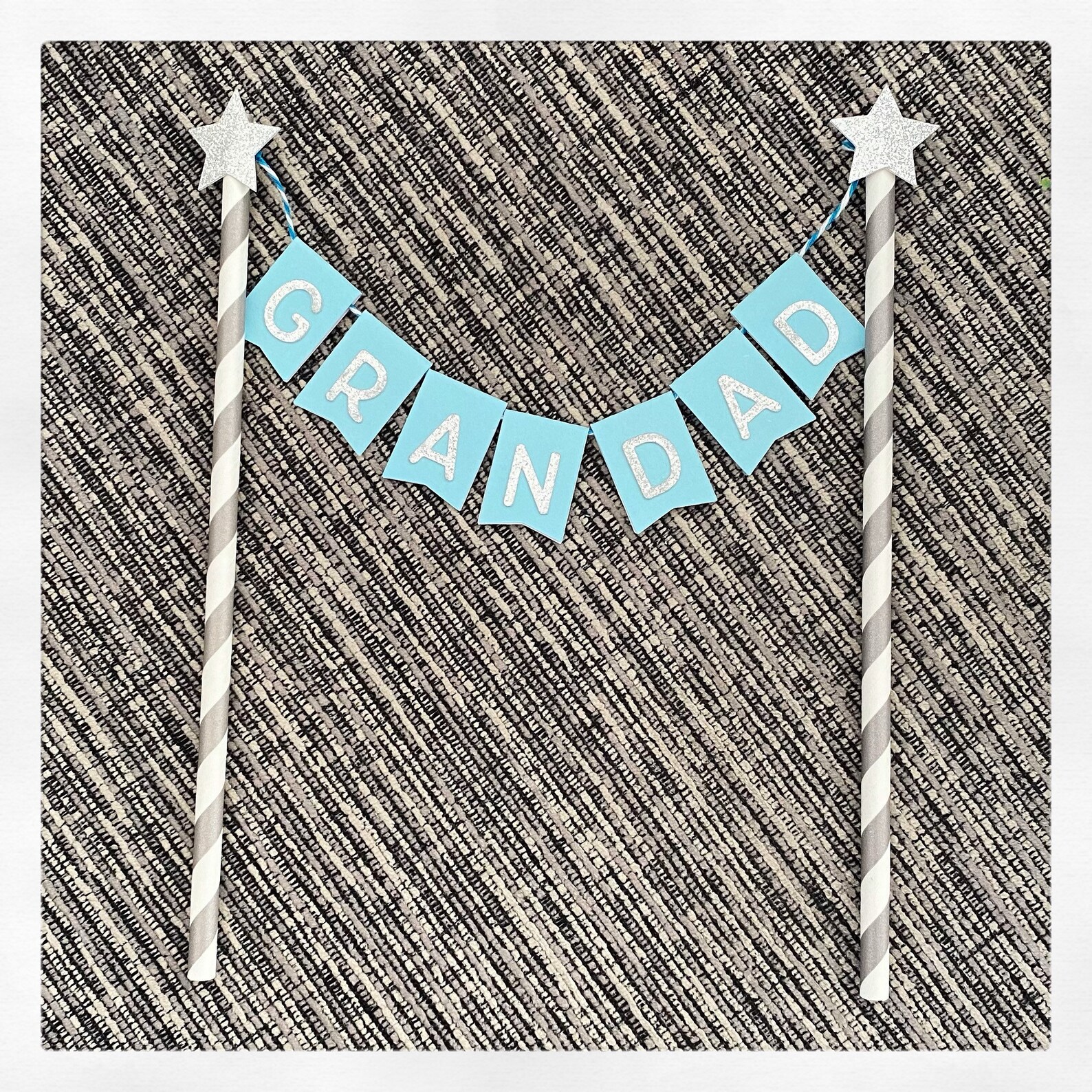 Personalised Bunting Cake Topper. Choice of Colour. - Etsy UK