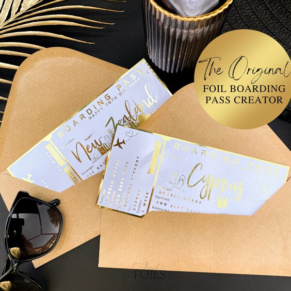 Custom Boarding Pass - Etsy