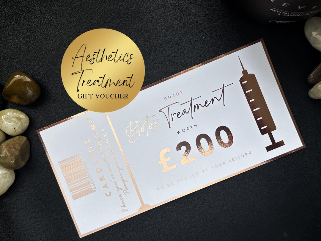 Aesthetics Voucher for Lip Filler or Anti Wrinkle Treatment, 40th ...