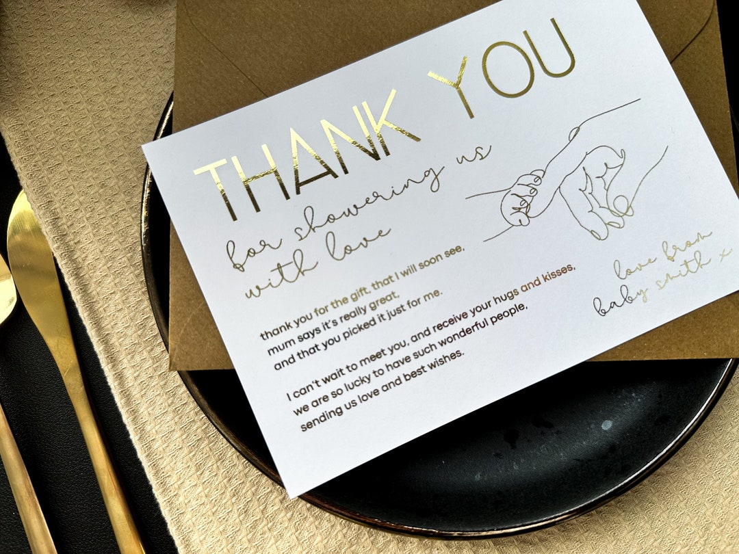 Baby Shower Thank You Notes, Message From Baby Bump Poem, Thank You for ...