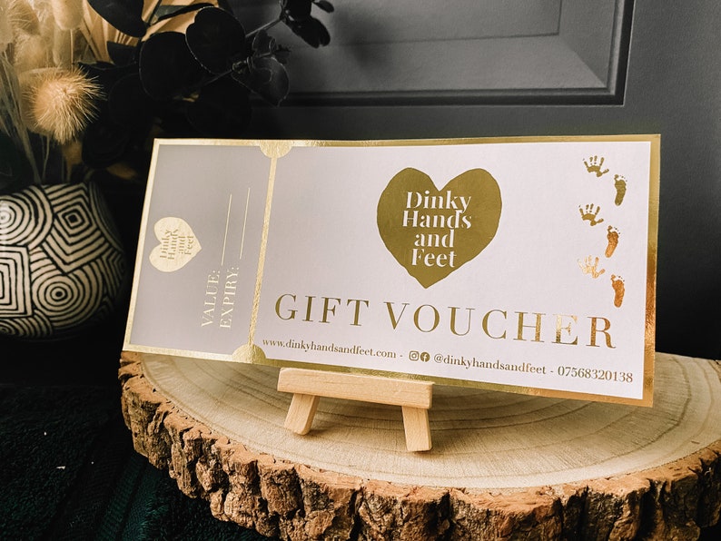 Foil Business Vouchers, Custom Gift Voucher for Customers, Bespoke ...