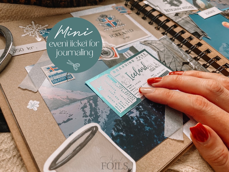 MINI Ticket for Journaling, Pack of 3, Scrapbook Bundle, Holiday ...